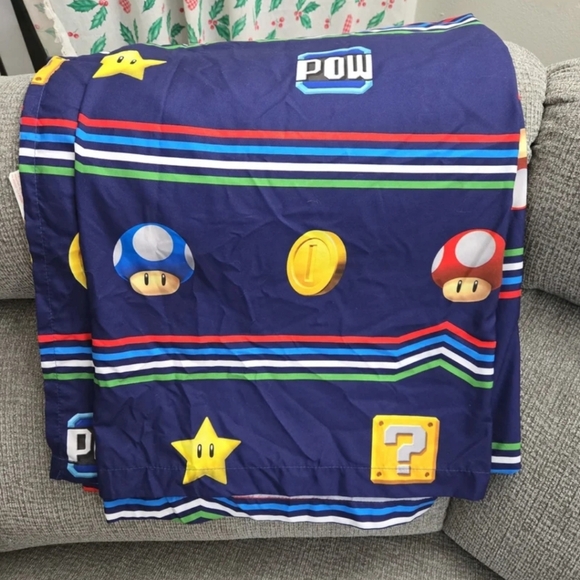 Nintendo | Bedding | Vintage Nintendo Super Mario Twin Size Flat Sheet ...